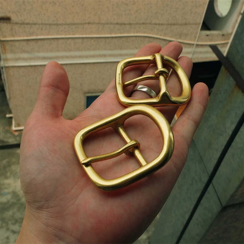 DIY Leather Craft Hardware BOR Solid Brass Belt For Men Center Bar ...