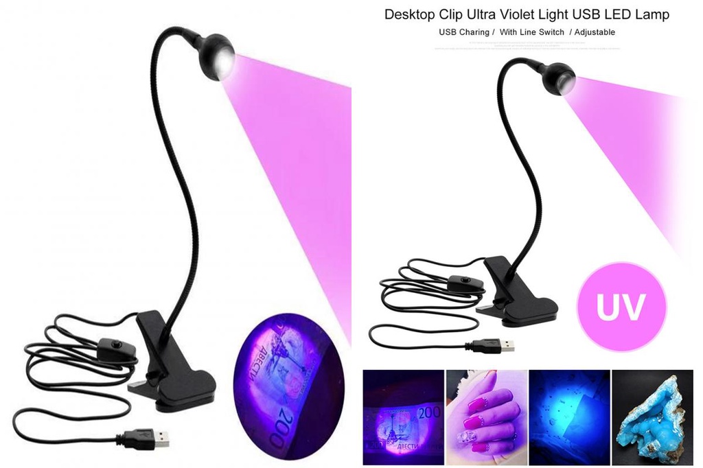 GRE Counterfeit Detector Lamp LED Simple Operation Compact Ultraviolet ...