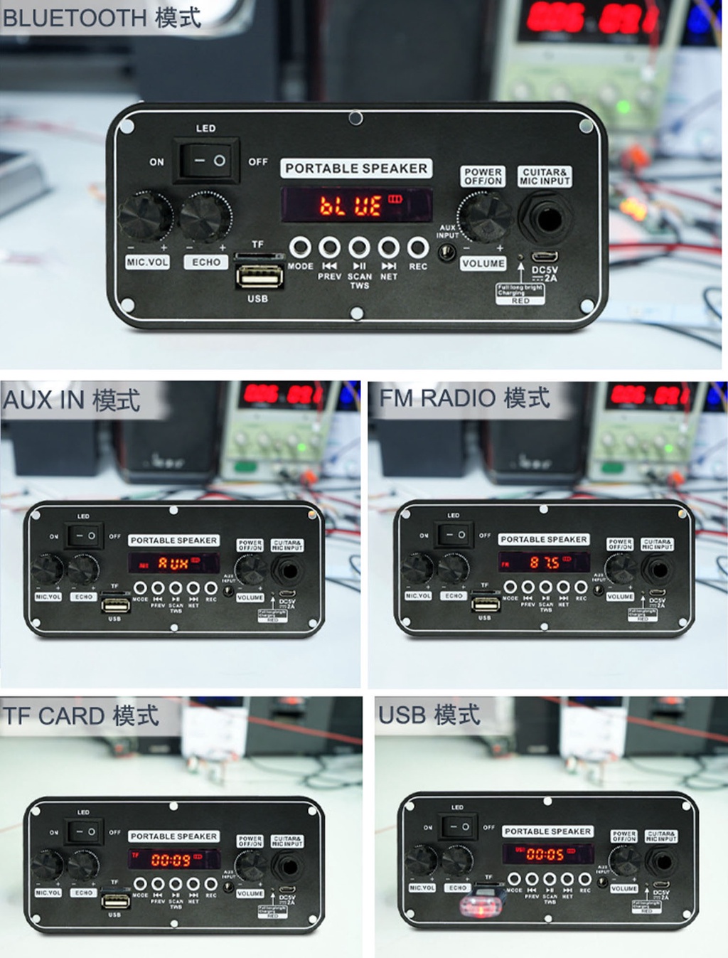 Bluetooth 5.0 DC 5V MP3 WAV APE Decoder Board 20W Amplifier Car Audio ...