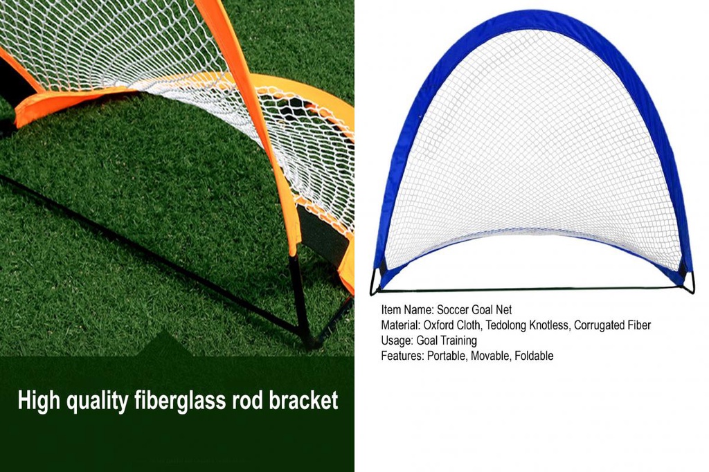 Adria- Removable Football Goal Movable Soccer Goal Net Foldable Soccer ...