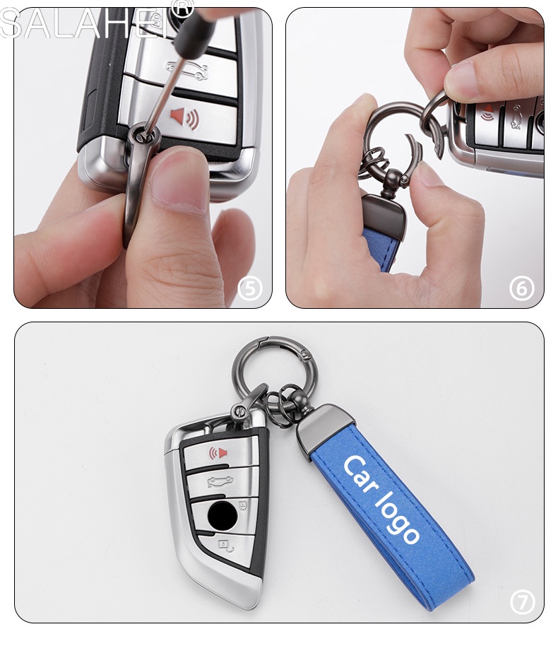 GR Sport Car Keychain Leather Key Chain Key Ring for Toyota GR GAZOO ...