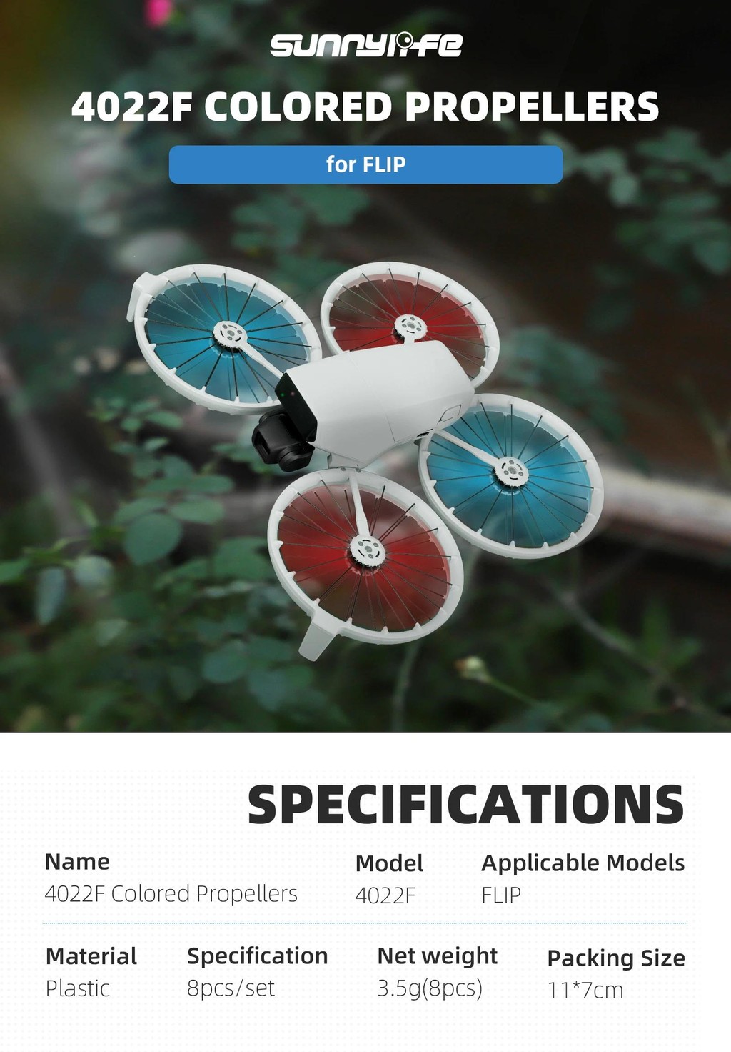 Sunnylife Propellers For DJI Flip Lightweight Propeller Low Noise ...