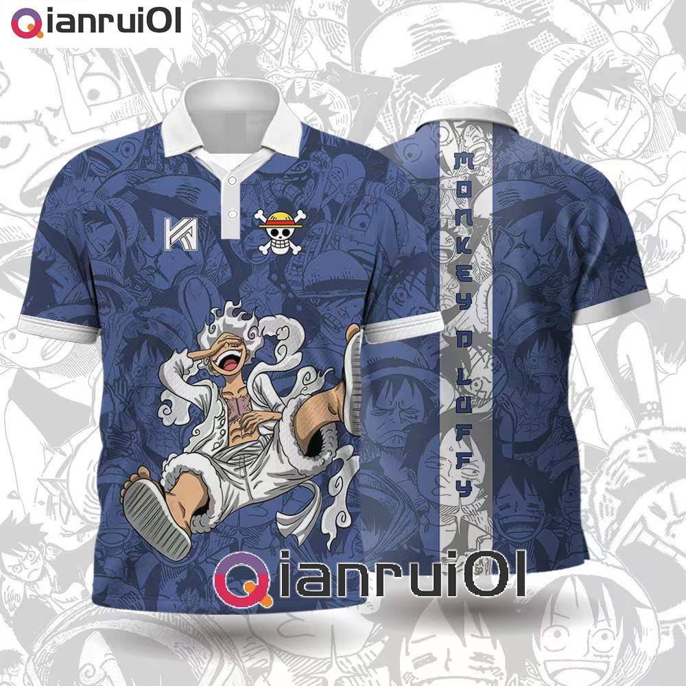 (Qianrui01) 2023 ONE PIECE Luffy Gear 5 Jersey T shirt ANIME NEW DESIGN ...