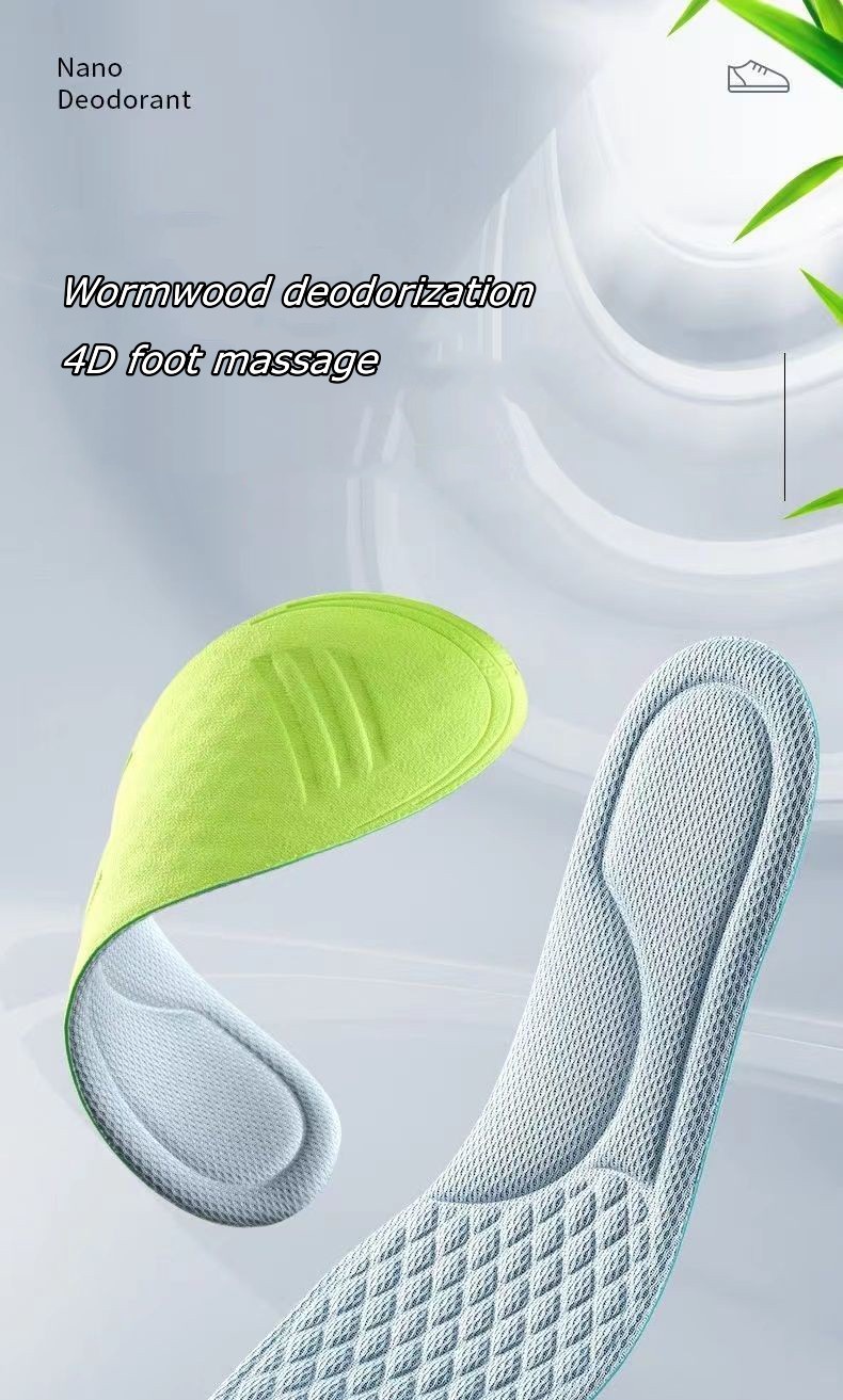 Summer Deodorant Sports Insoles For Shoes Sweat-Absorbing Breathable ...