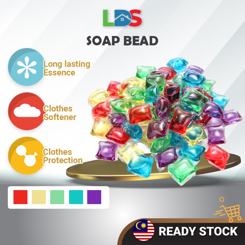 LDS Laundry Beads Capsule Detergent Ball Detergent Laundry Bead 3 In 1 ...
