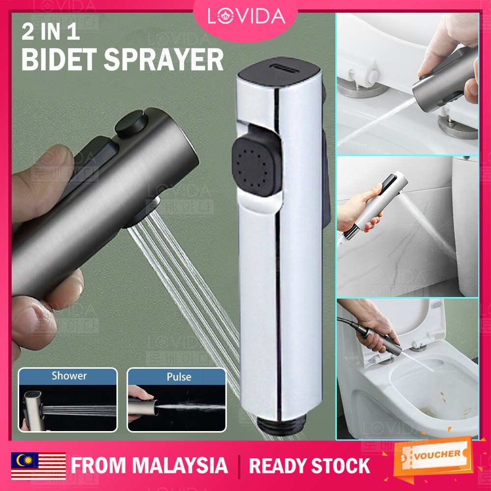 LOVIDA 2IN1 Toilet Bidet Spray Gun Handheld Faucet Stubborn Dirt ...