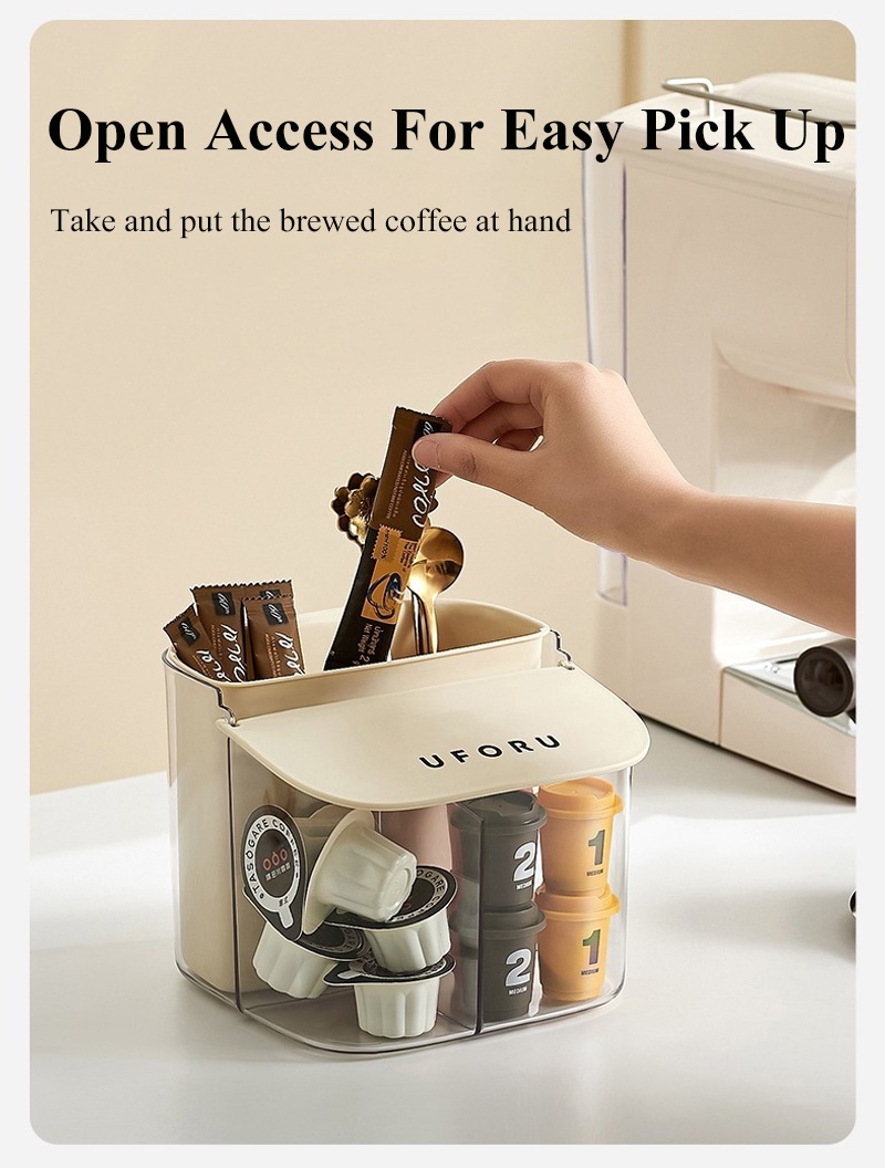 Wall Mounted Capsule Coffee Storage box Tea Bag Coffee Pods Organizer ...