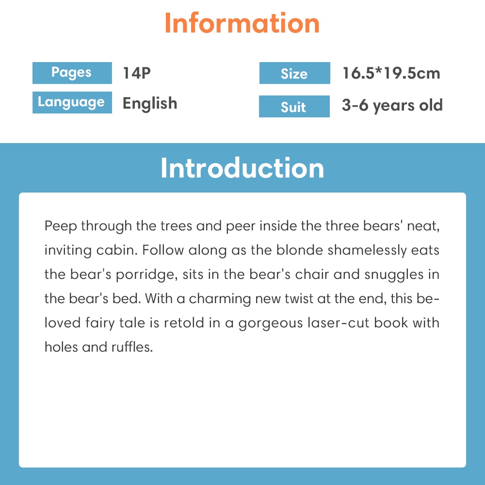 Usborne Peep Inside A Fairy Tale Goldilocks and The Three Bears 3D Flap ...