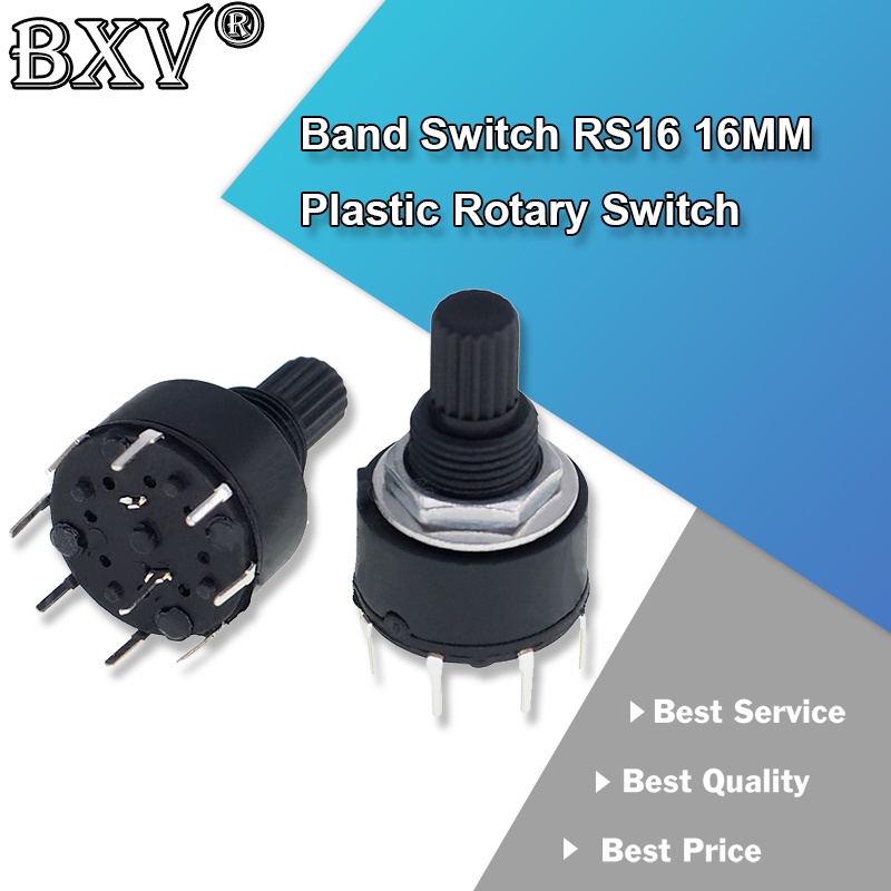 1PCS Ibuw Band Switch RS16 16MM Plastic Rotary Switch RS16 1 Pole 5 6 8 ...