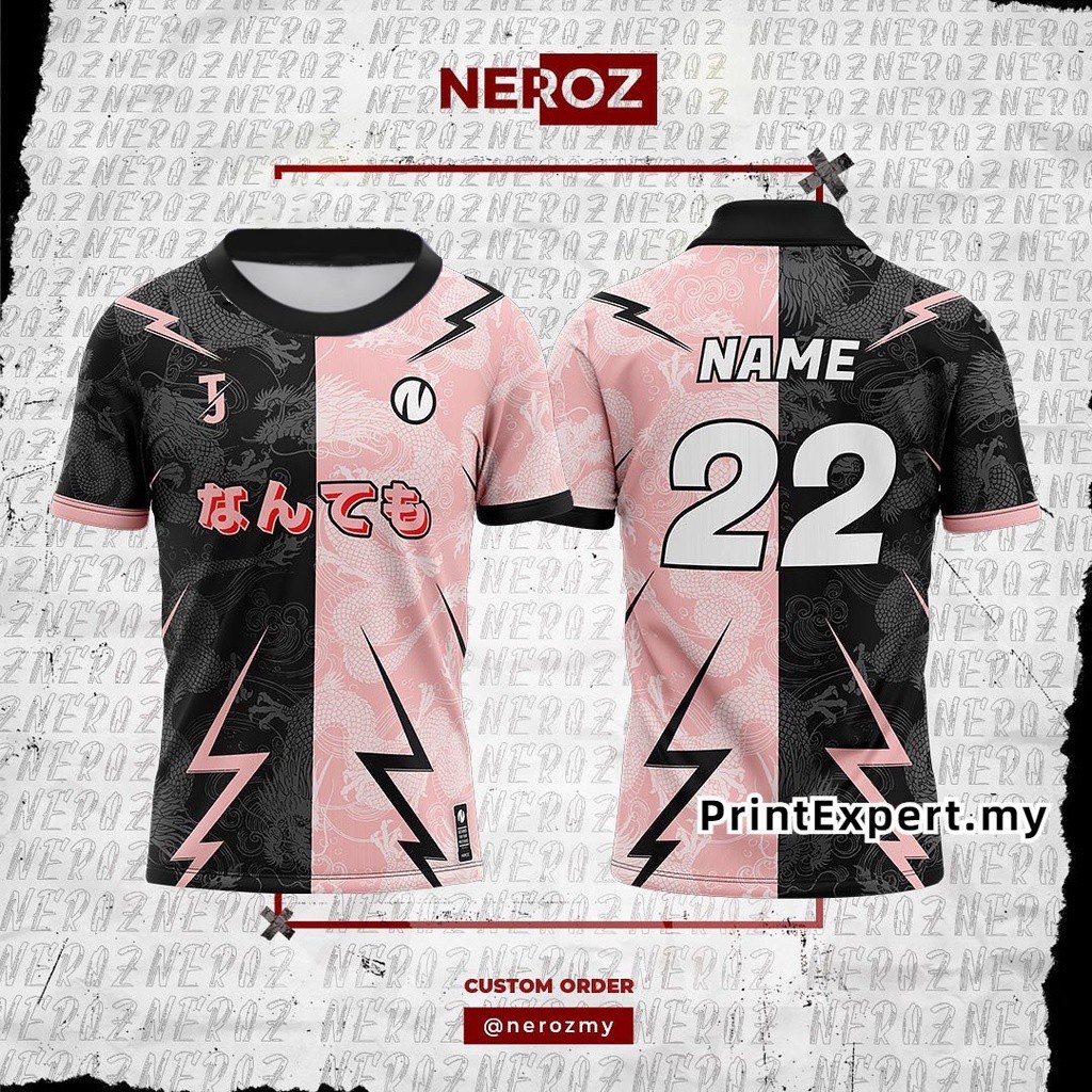 Baju Jersey Tshirt Lelaki Select Custom Name No Collar Jersey Malaysia ...