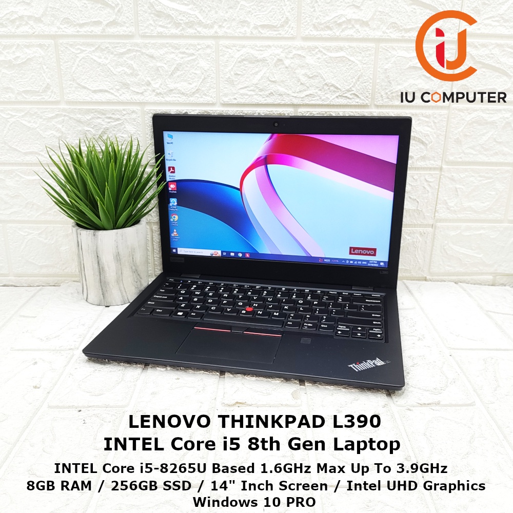 LENOVO THINKPAD L390 INTEL CORE I5-8265U 8GB RAM 256GB M.2 SSD USED ...