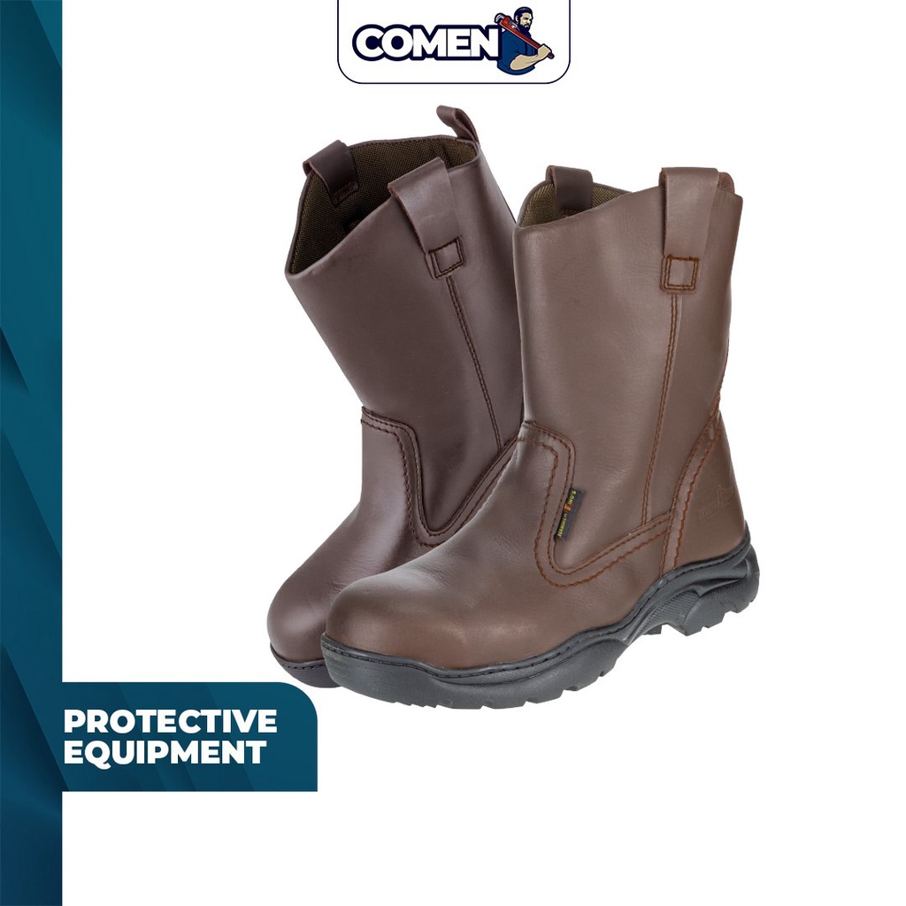 HAMMER KING'S High-Cut Boot (Pull Up) 13021 Steel Toe Cap Steel Mid ...