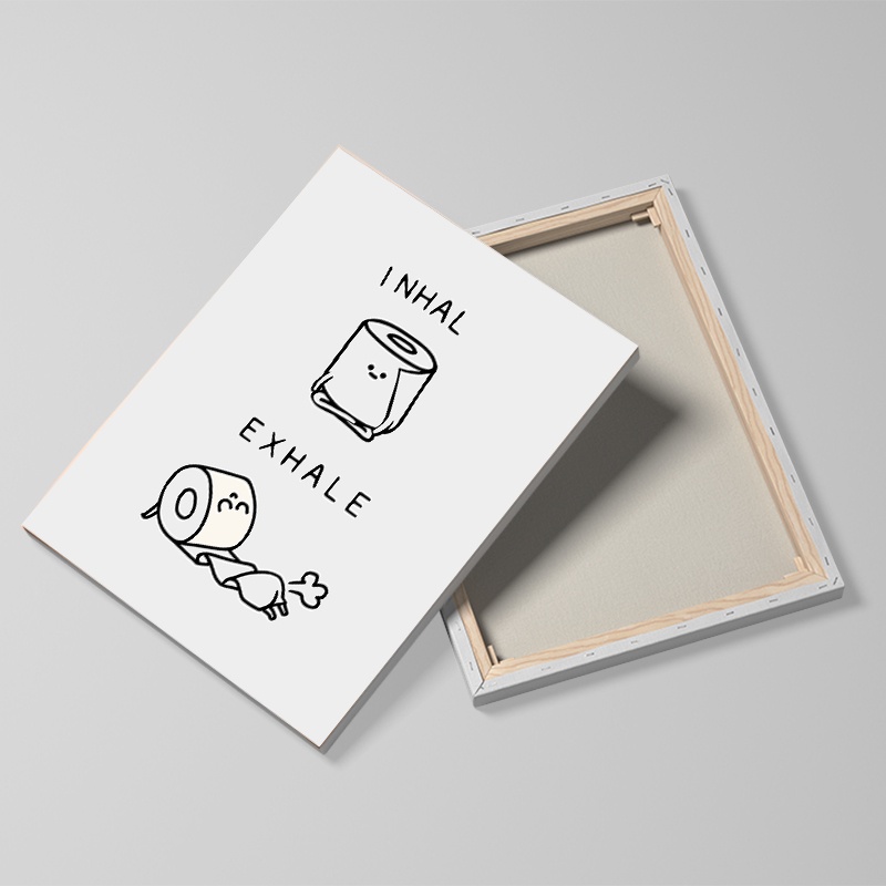 (With Frame)Abstract Humour Bad Smell Funny Bathroom Poster with Frame ...