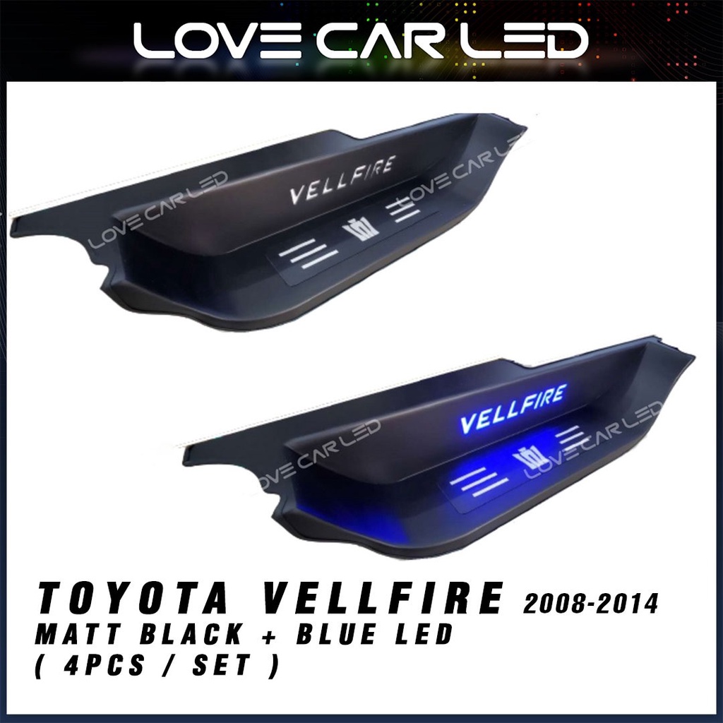 Black Chrome Toyota Vellfire Alphard AH20 AH30 Side SILL Plate/Door ...
