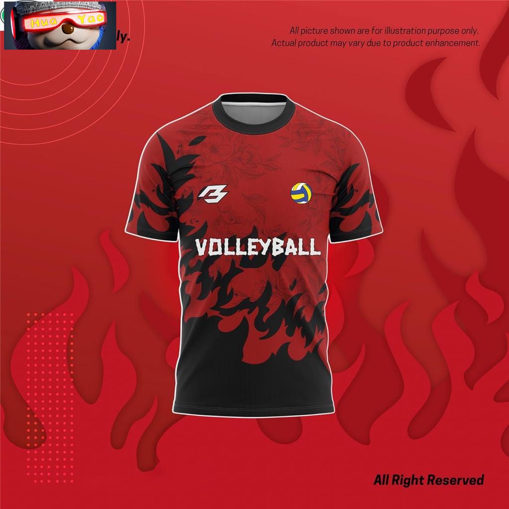 Free Number Fresh design baju jersey volleyball jersey full sublimation ...