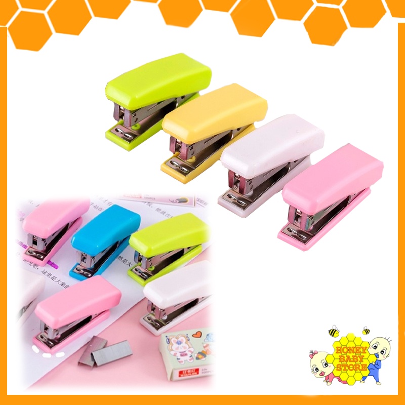 Macaron Colors Mini Stapler For Children Portable Stapler Attach ...