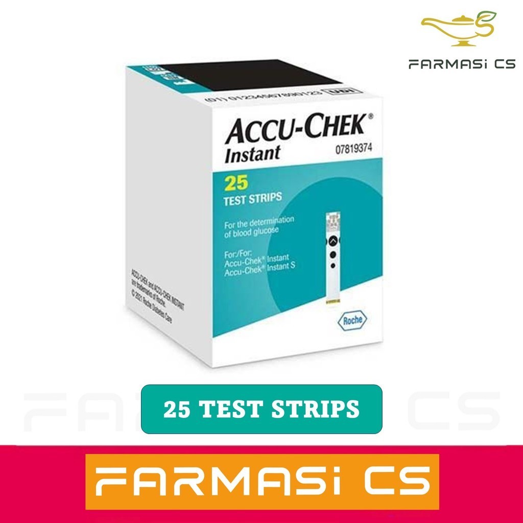 Accu-Chek Instant Test Strip 25s EXP:07/2025 | Shopee Malaysia