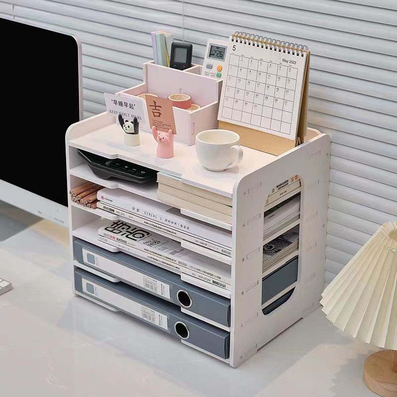 5/7 Tier A4 Paper Rack Document Tray File Holder Desktop Storage ...