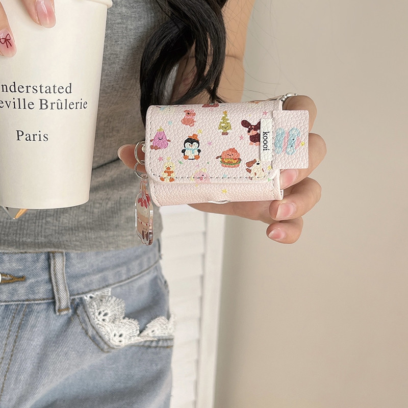 Lovely Penguin Puppy Duck Cake Pendant Leather Wireless Bluetooth ...