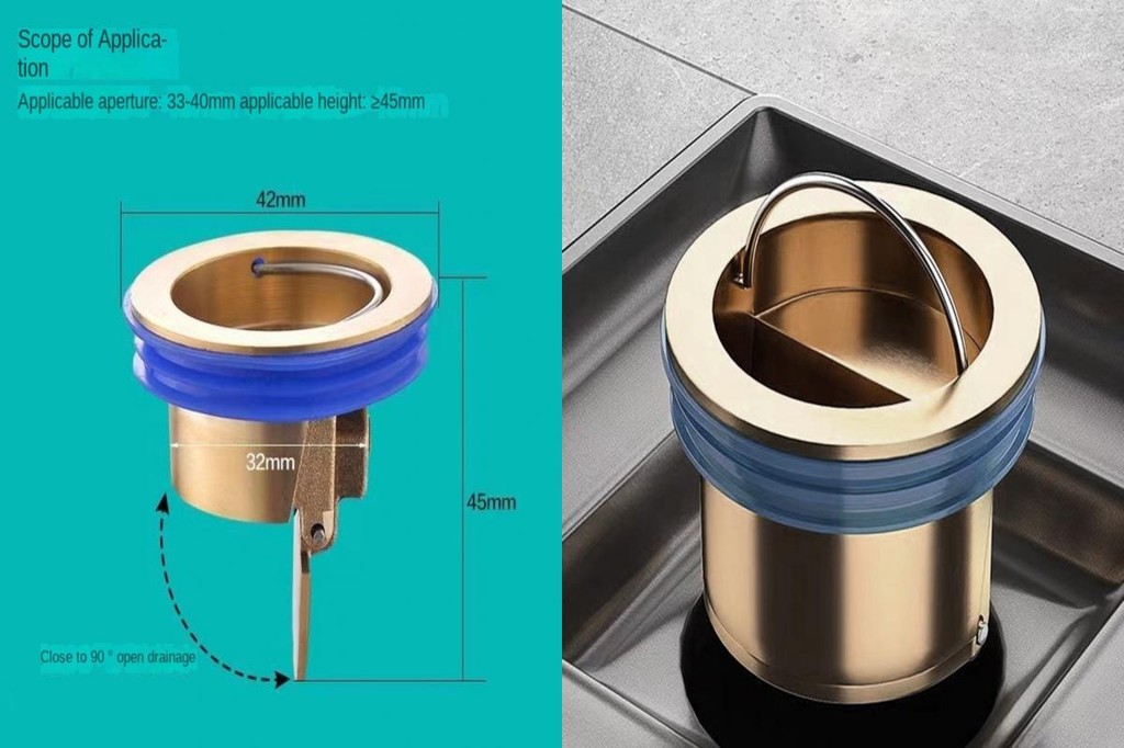 shopeestore| Automatic Drain Core Easy Installation Floor Drain Fast ...