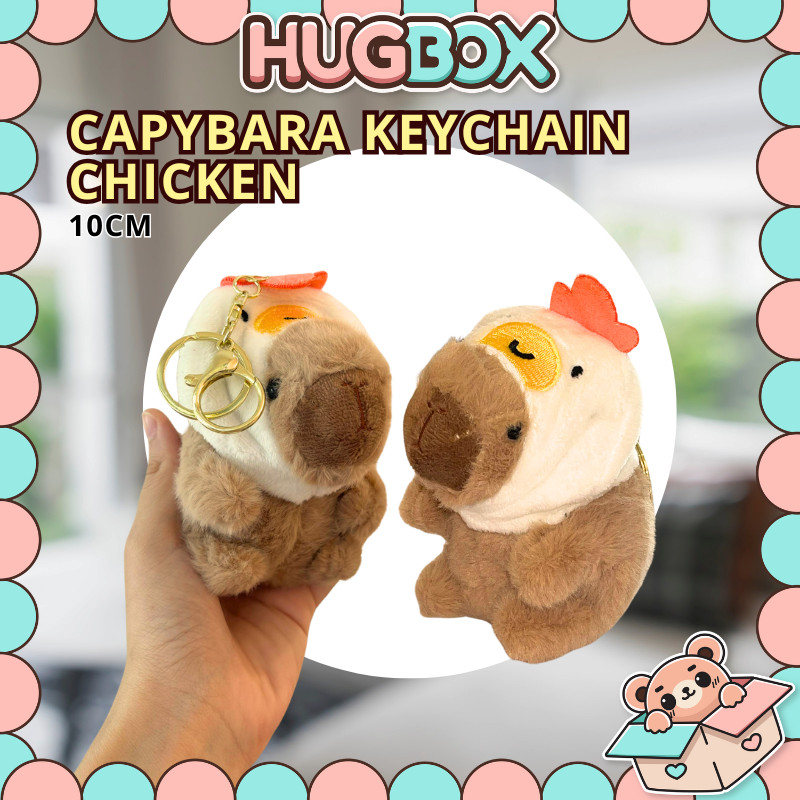 🌈HugBox Capybara Keychain Murah Capybara Gift Kabibala Keychain Comel ...