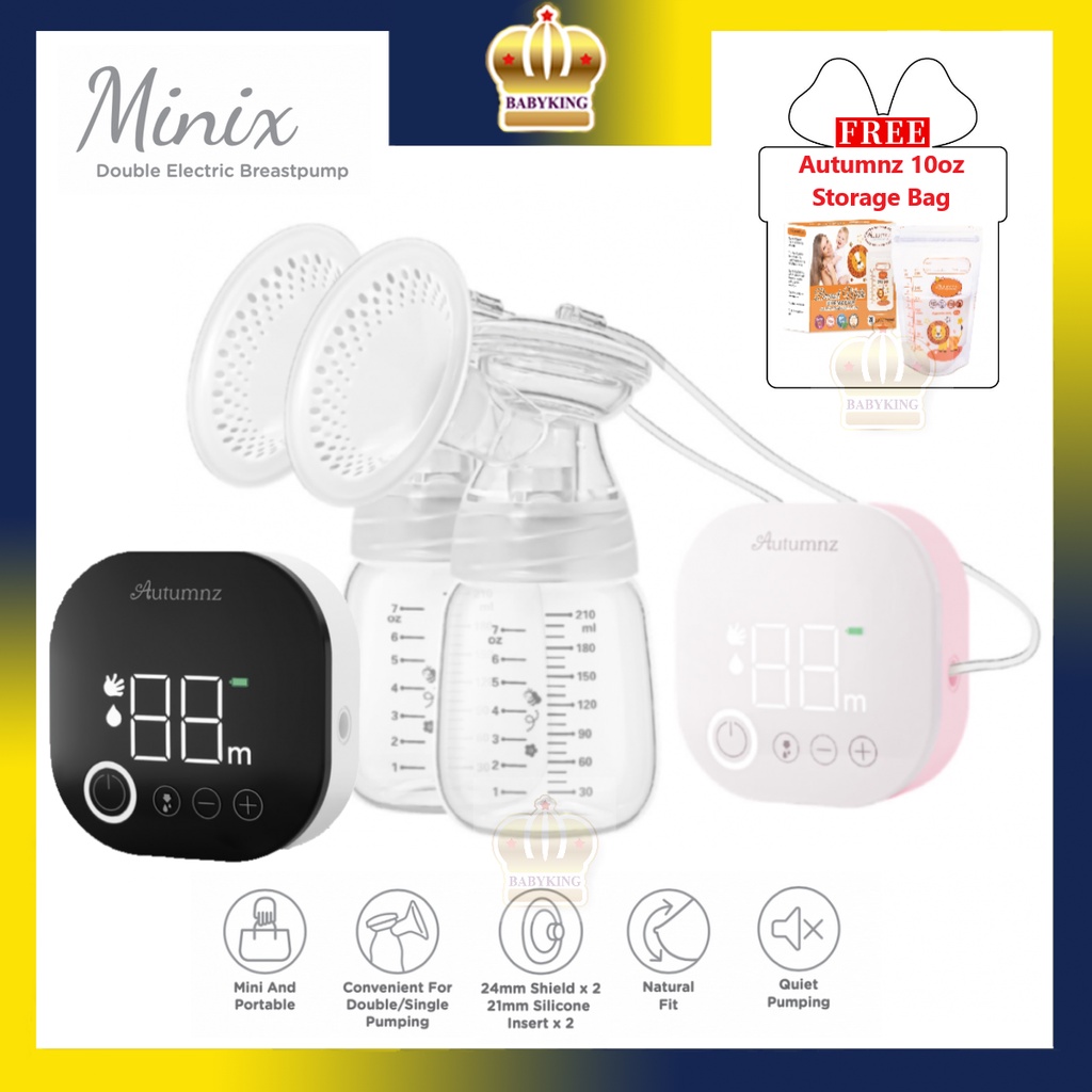 Original Autumnz Minix Double Electric Breastpump Breast Pump Package ...