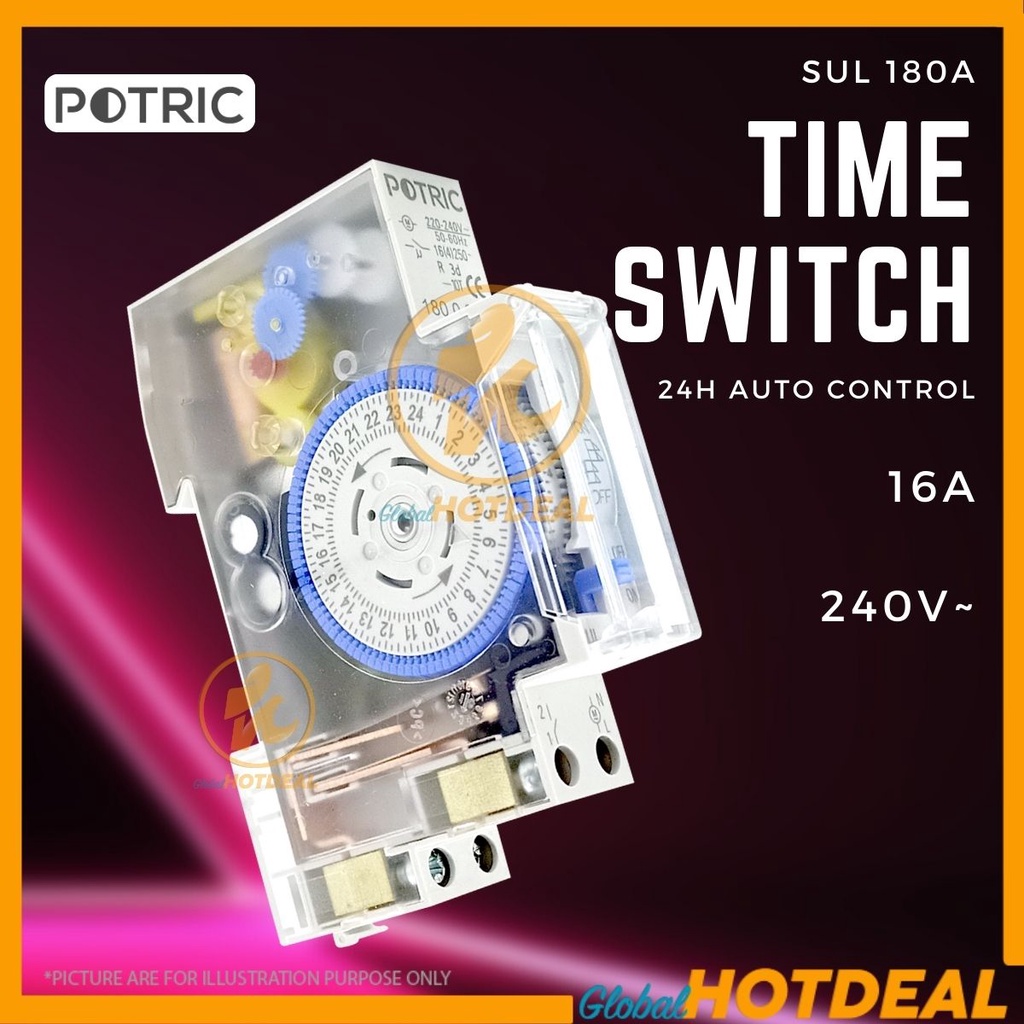 Timer Switch Industrial Timing Tool DIN RailTimer Switch Auto On Off ...