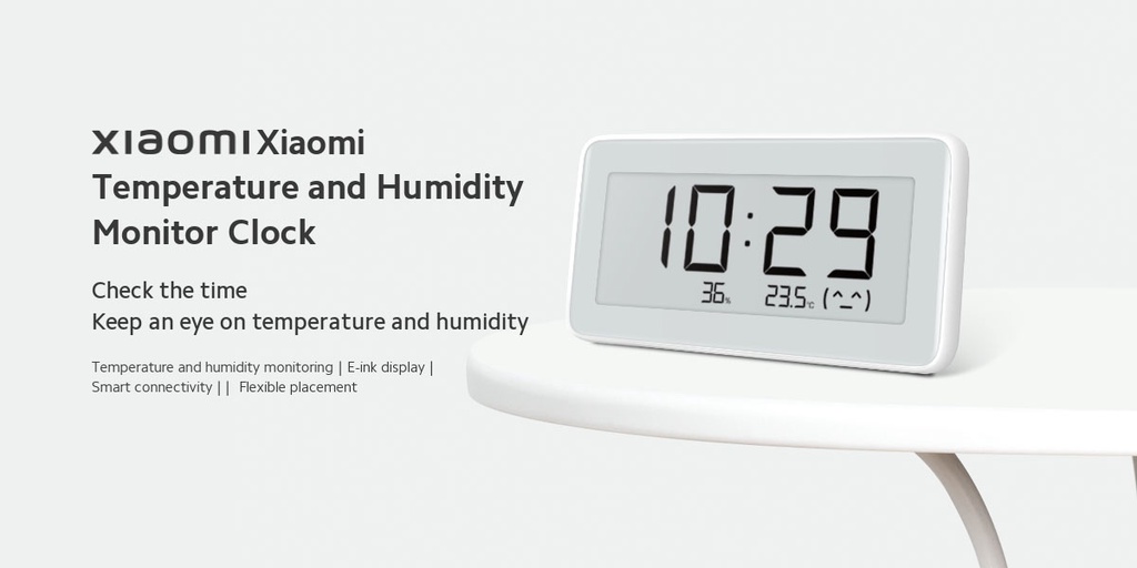 Xiaomi Temperature and Humidity Monitor Clock | Temperature and Humidity Monitoring | E-ink ...