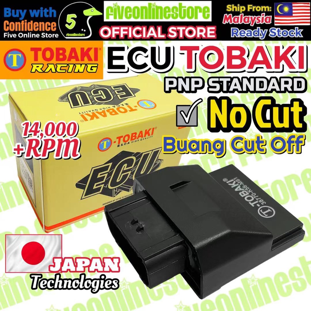 TOBAKI ECU No Cut Y15ZR V1 V2 RS150R PNP Standard No Dyno Buang Cut Off ...