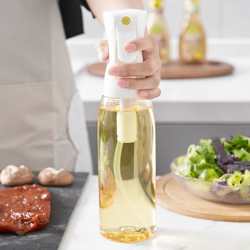 200/500ML Press-type Plastic Oil Spray Bottle/ Cooking Oil Control ...