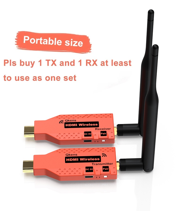 100m Wireless HDMI Extender 1080p 1 2 3 4 Screen Share splitter ...