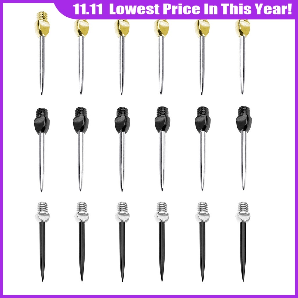 18PCS Dart Pin Steel Tip Converter Points 2BA Replacement Tips For Soft ...