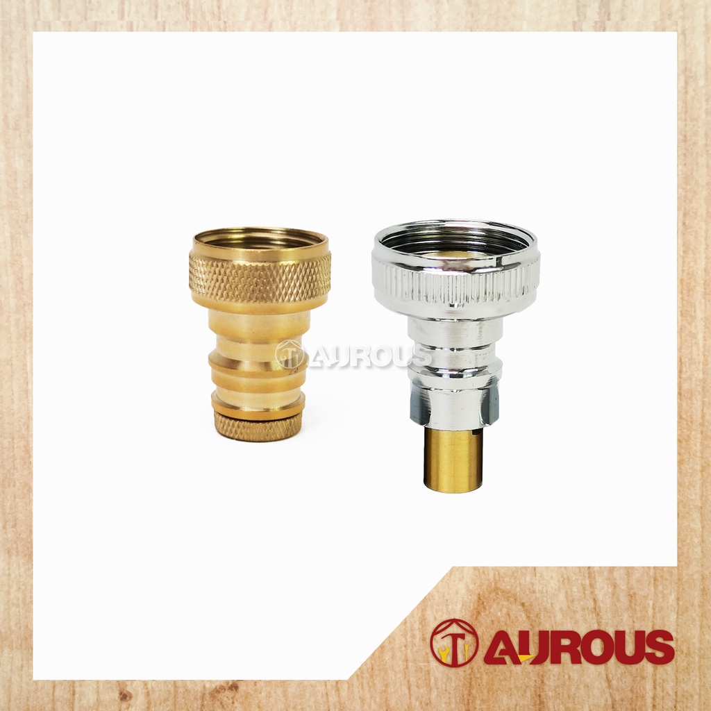 STAINLESS STEEL / COPPER AUTO STOP FAUCET ADAPTER WASHING MACHINE ...