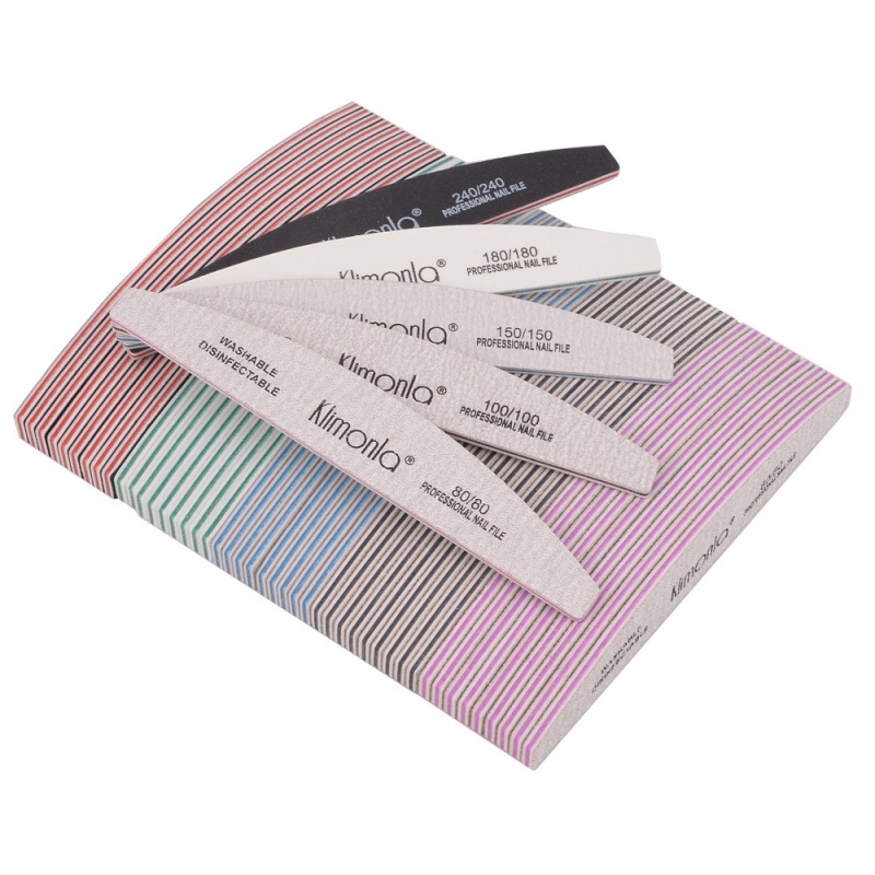 Nail Shaping Tools Half Moon Nail File, Buffing Sanding Strip, Nail ...