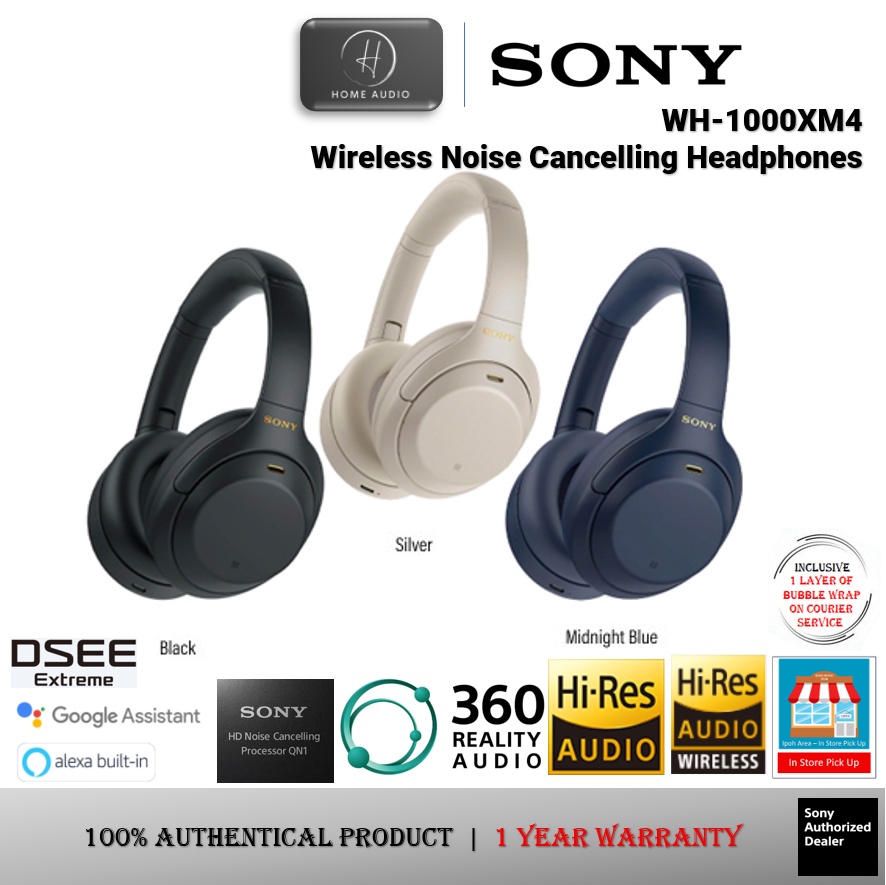 Sony WH-1000XM5 / WH-1000XM4 Over-Ear Wireless Noise Cancelling Headphones | Shopee Malaysia