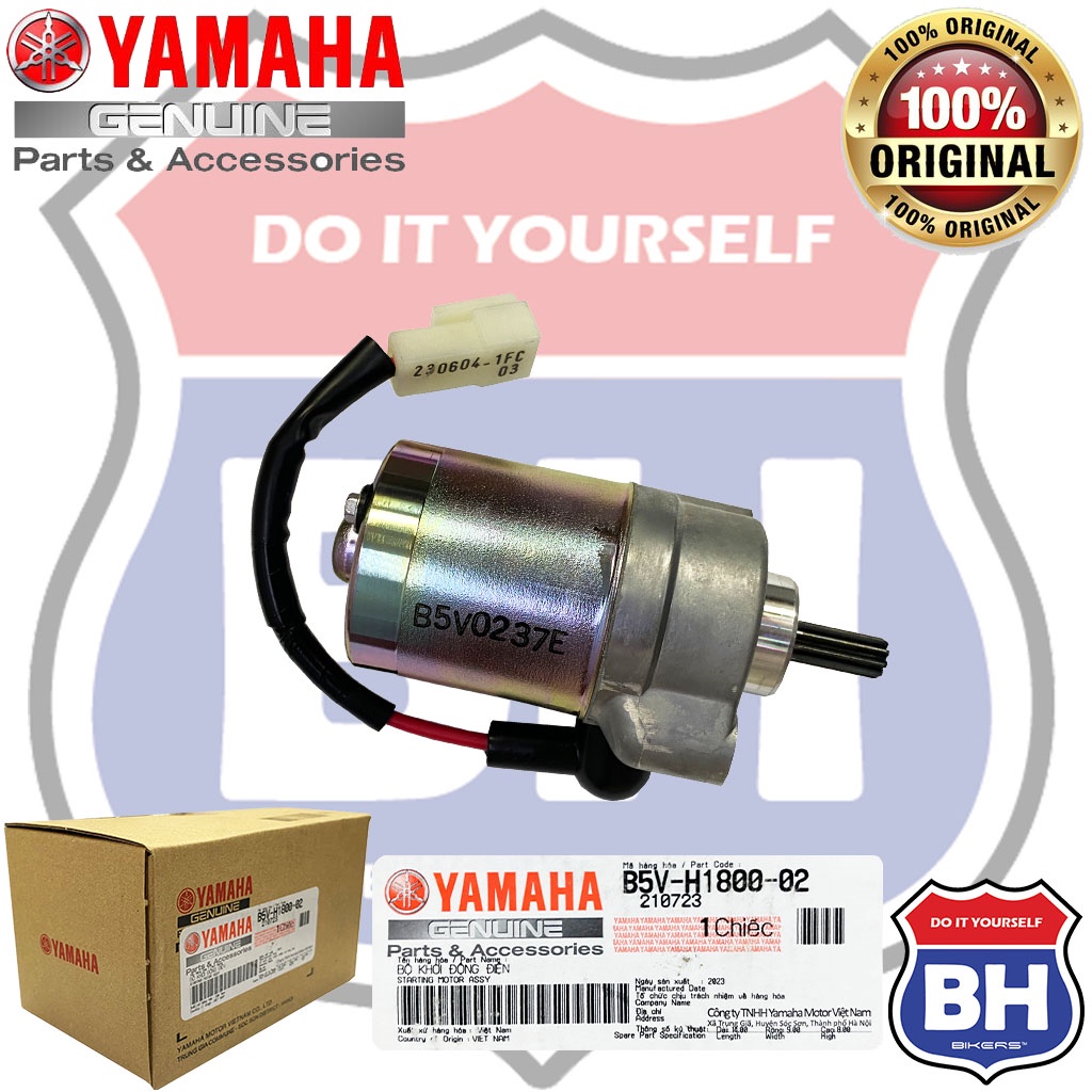YAMAHA Y16ZR Y16 STARTER MOTOR 100% ORIGINAL HLY B5V-H1800-02 | Shopee ...