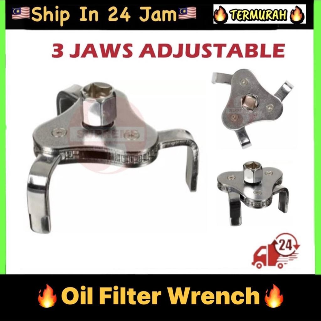 3 Jaws Oil Filter Wrench Auto Car Repair Tools Oil Filter Remover Tool ...