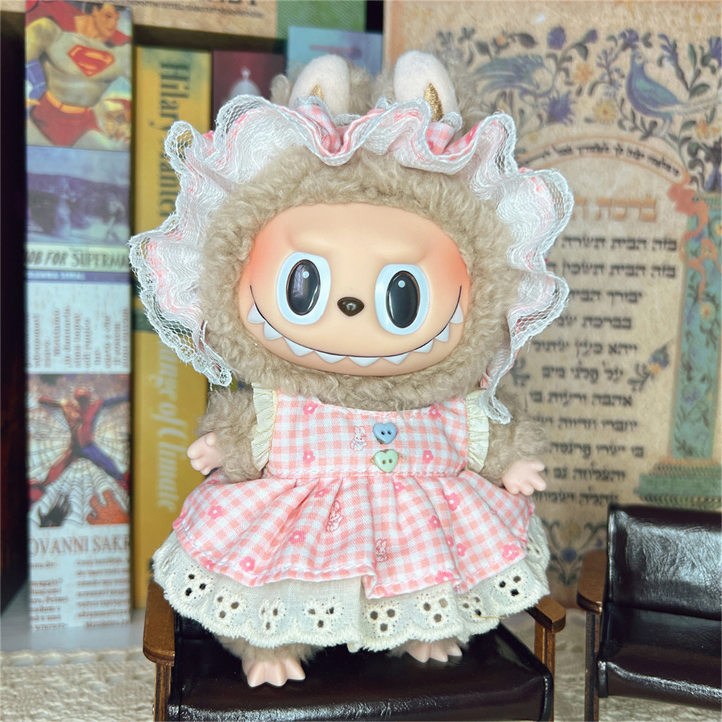 Labubu Clothes without toys 17cm Labubu Cute waifu with Replacement ...