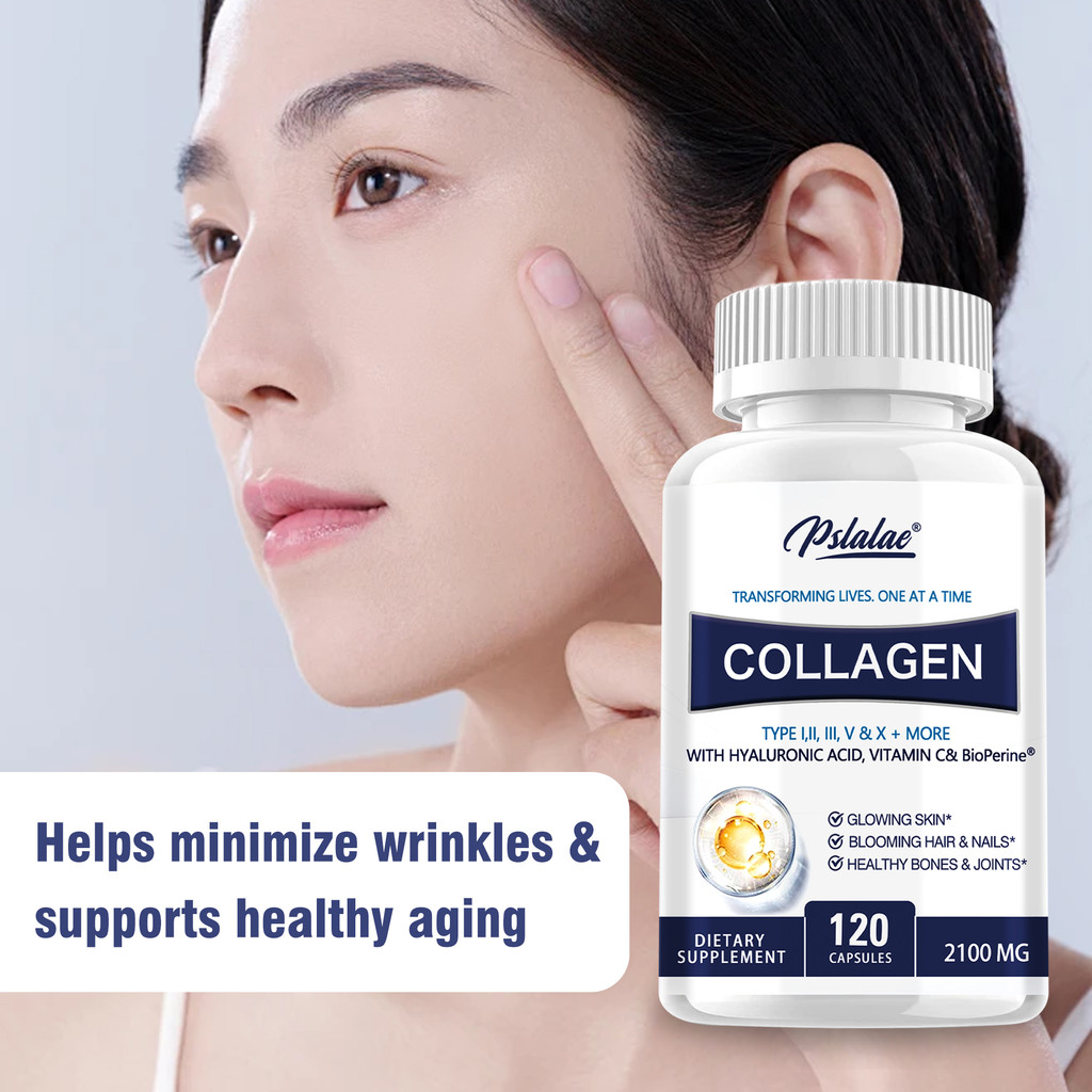 Premium Collagen Pills for Women - 30/60/120 Capsules, 2100 mg Colageno ...