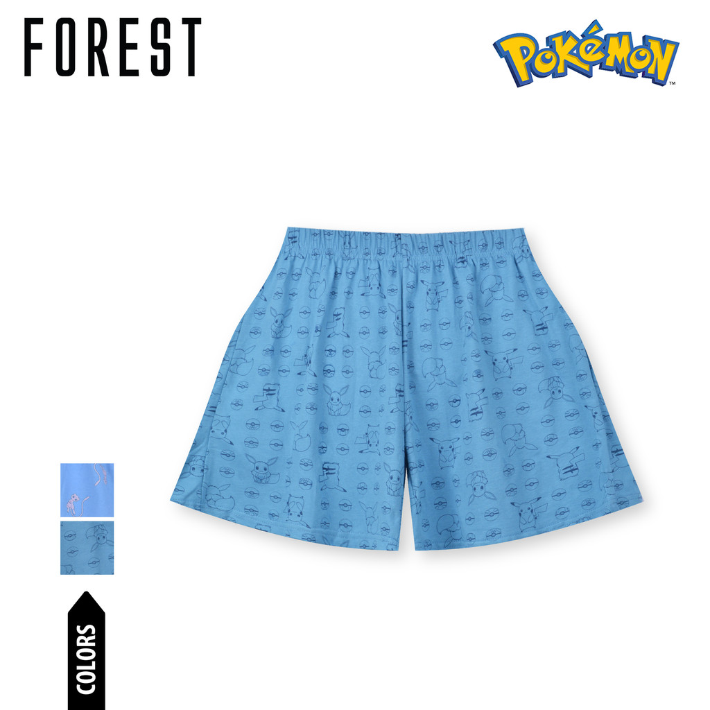 (1 Pc) Pokémon Ladies 100% Cotton Short Pants Pyjamas Selected Colours ...