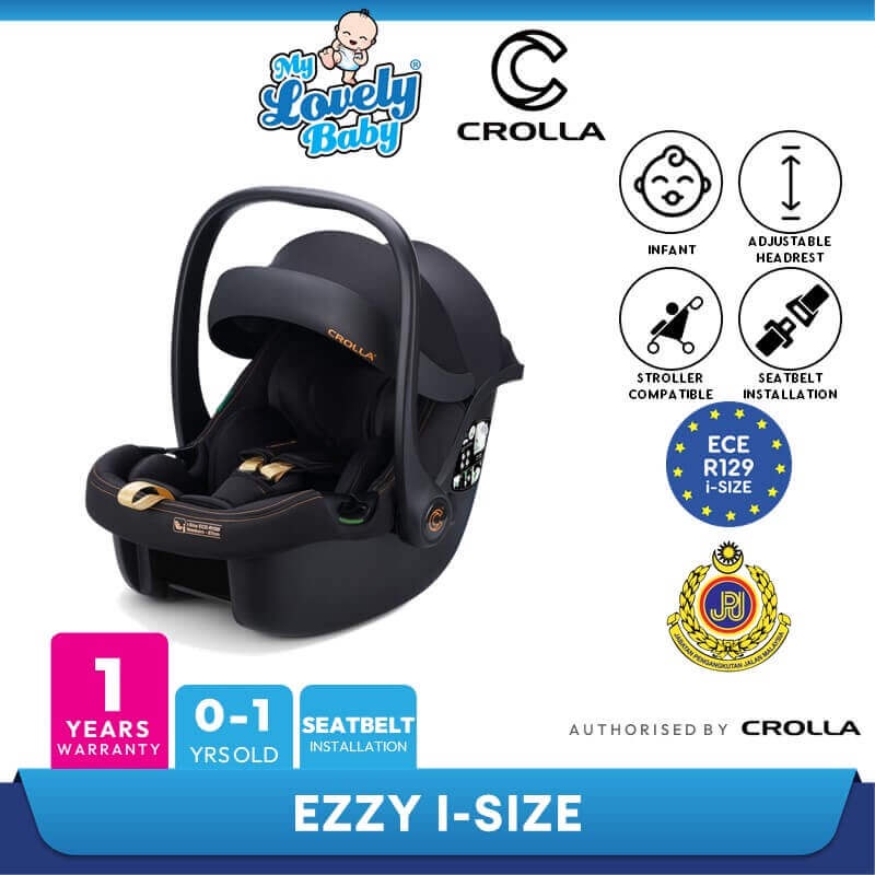 Crolla Ezzy i-Size R129 Baby Carrier Car Seat (New Born to 87cm ...