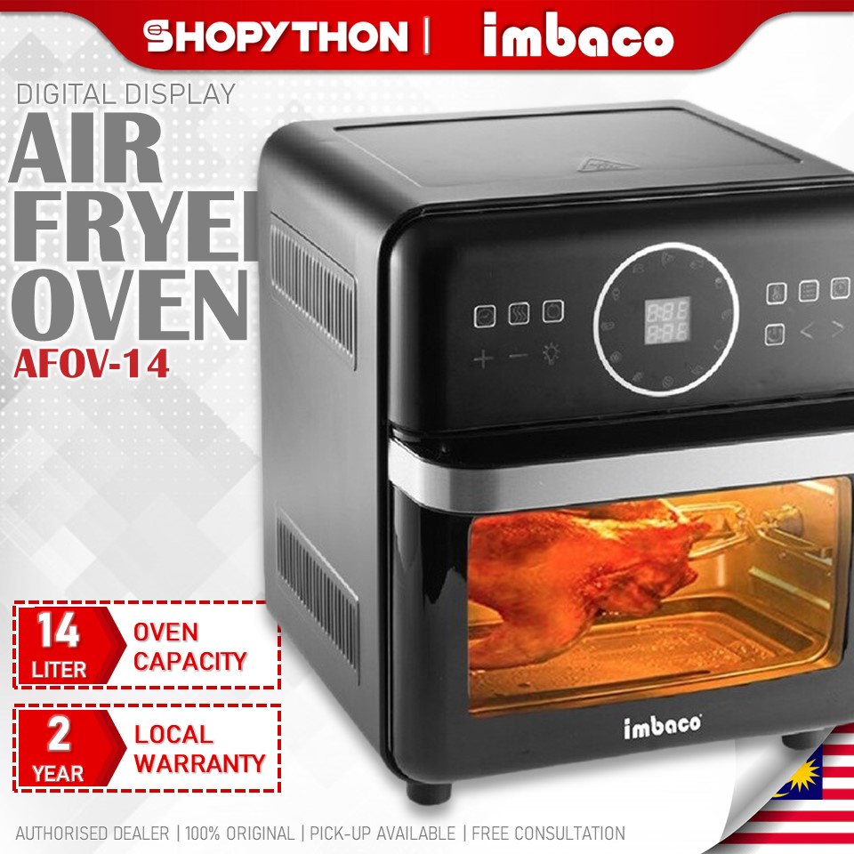 IMBACO Air Fryer Oven AFOV-14 (14L/1800w) French Fry Warm Bagel ...