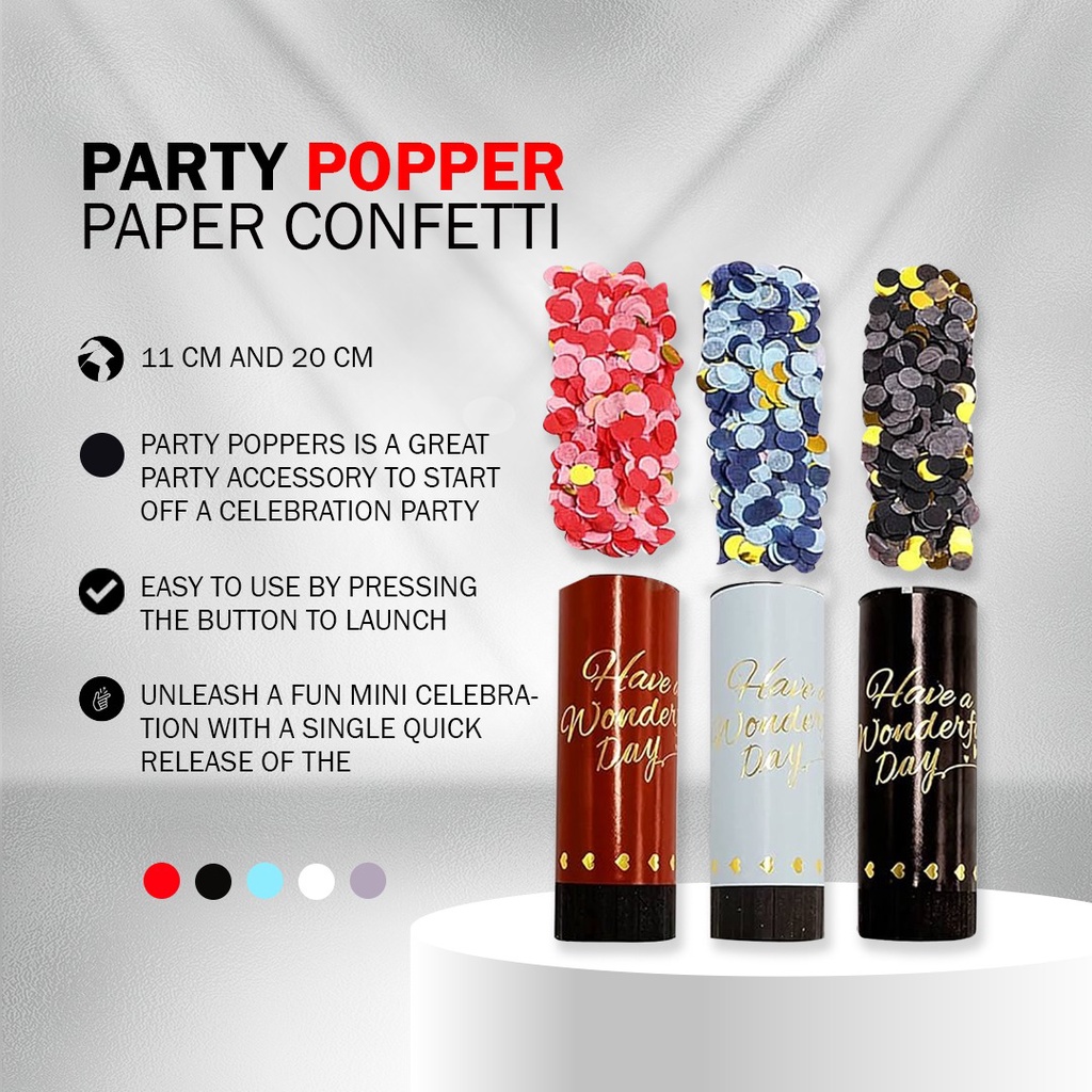 Party Confetti Popper Confetti Mini Popper Wedding Anniversary Supplies ...