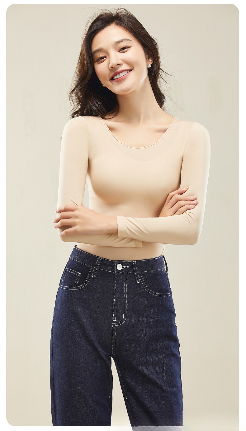 Thin Thermal Seamless Underwear Sets Women Innerwear Long Pants Warm ...