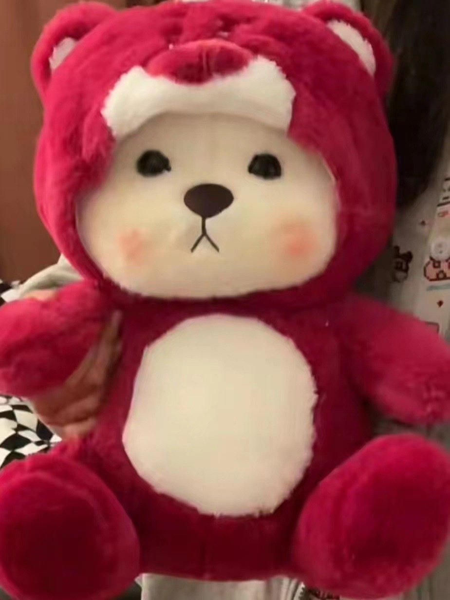 Teddy bear plush toy doll cute lotso strawberry lena bear plushie kid ...