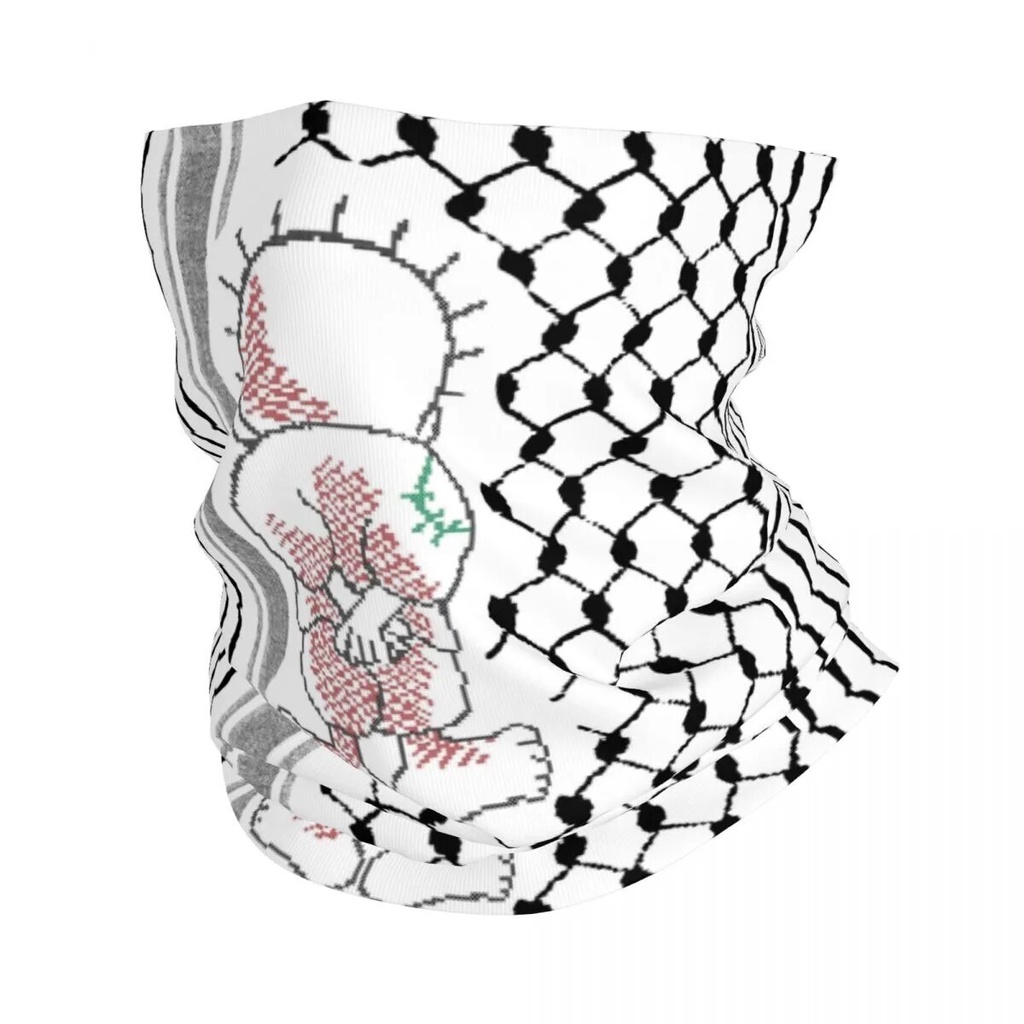 Palestinian Hatta Kufiya Folk Bandana Neck Gaiter Palestine Arabic ...