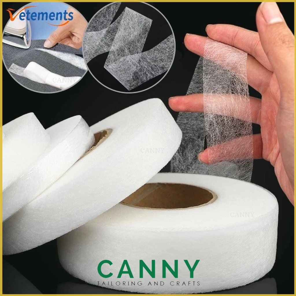 FUSIBLE TAPE / DOUBLE SIDE INTERLINING TAPE / IRON ON TAPE ADHESIVE ...