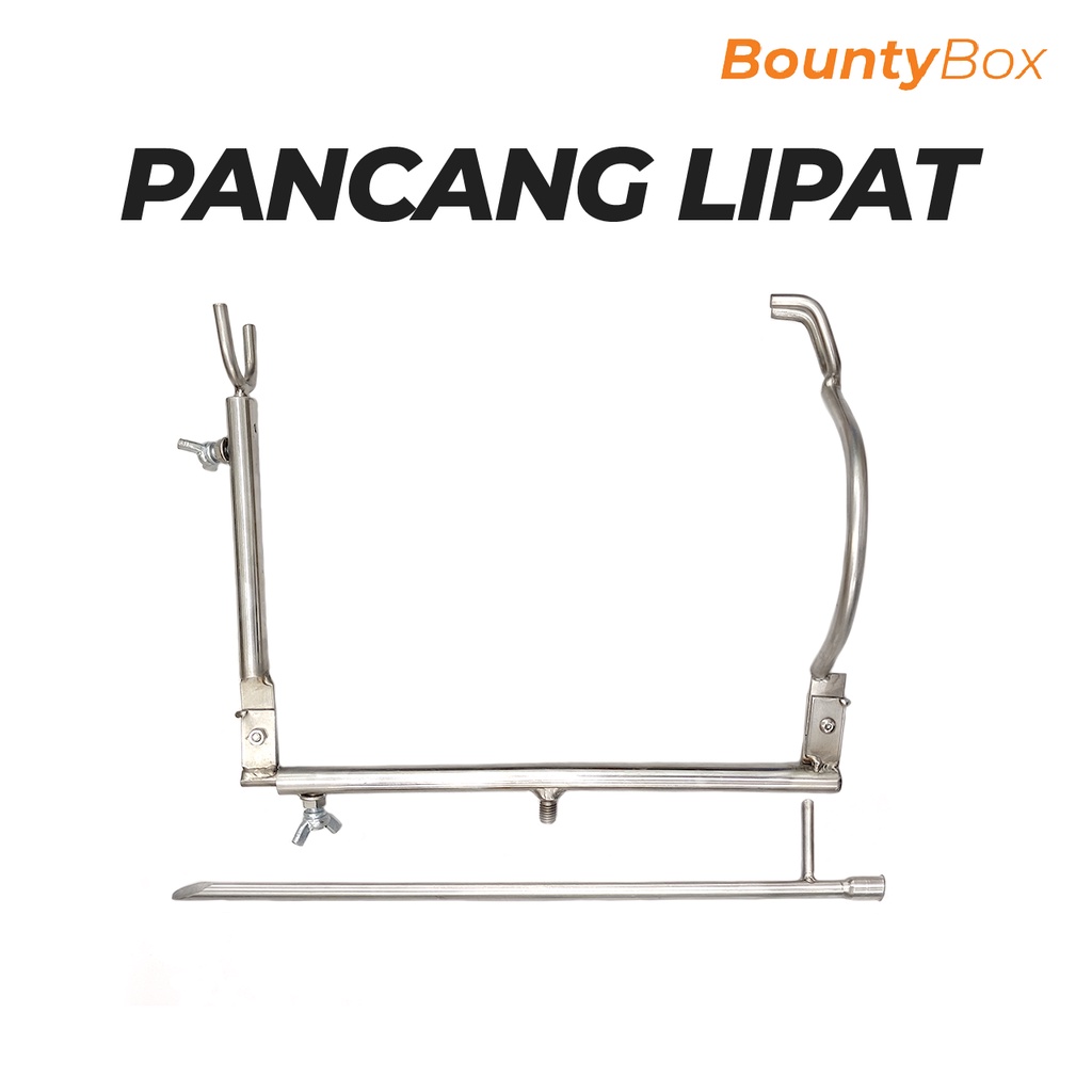 Pancang Lipat Stainless Steel Rod Holder Rod Stand Kolam Pancing ...