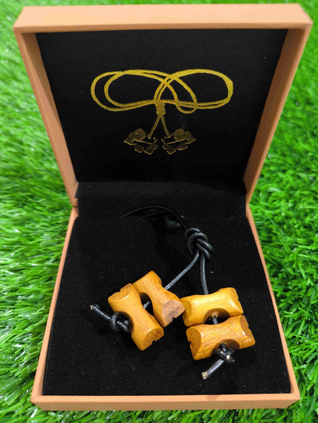 2,3,4 Beads Brown Colour Woodbadge ( Manik Kayu ) with Boxes Scout ...