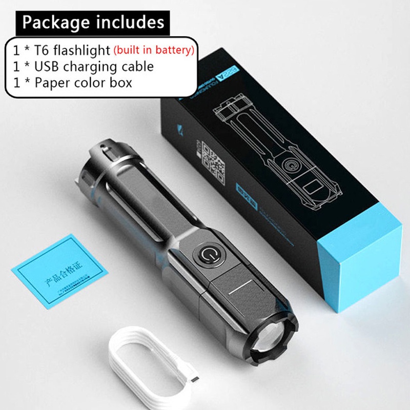 XIWANGFIRE Flashlight Ultra Bright Flashlight Variable Focus Outdoor ...